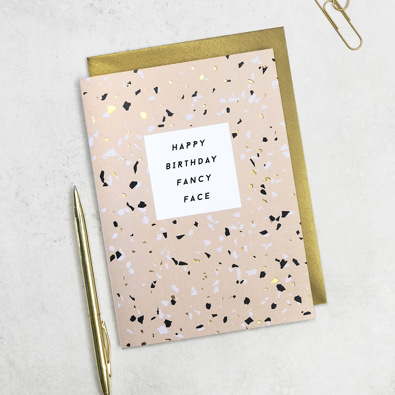 Happy Birthday Fancy Face Card | CREOATE