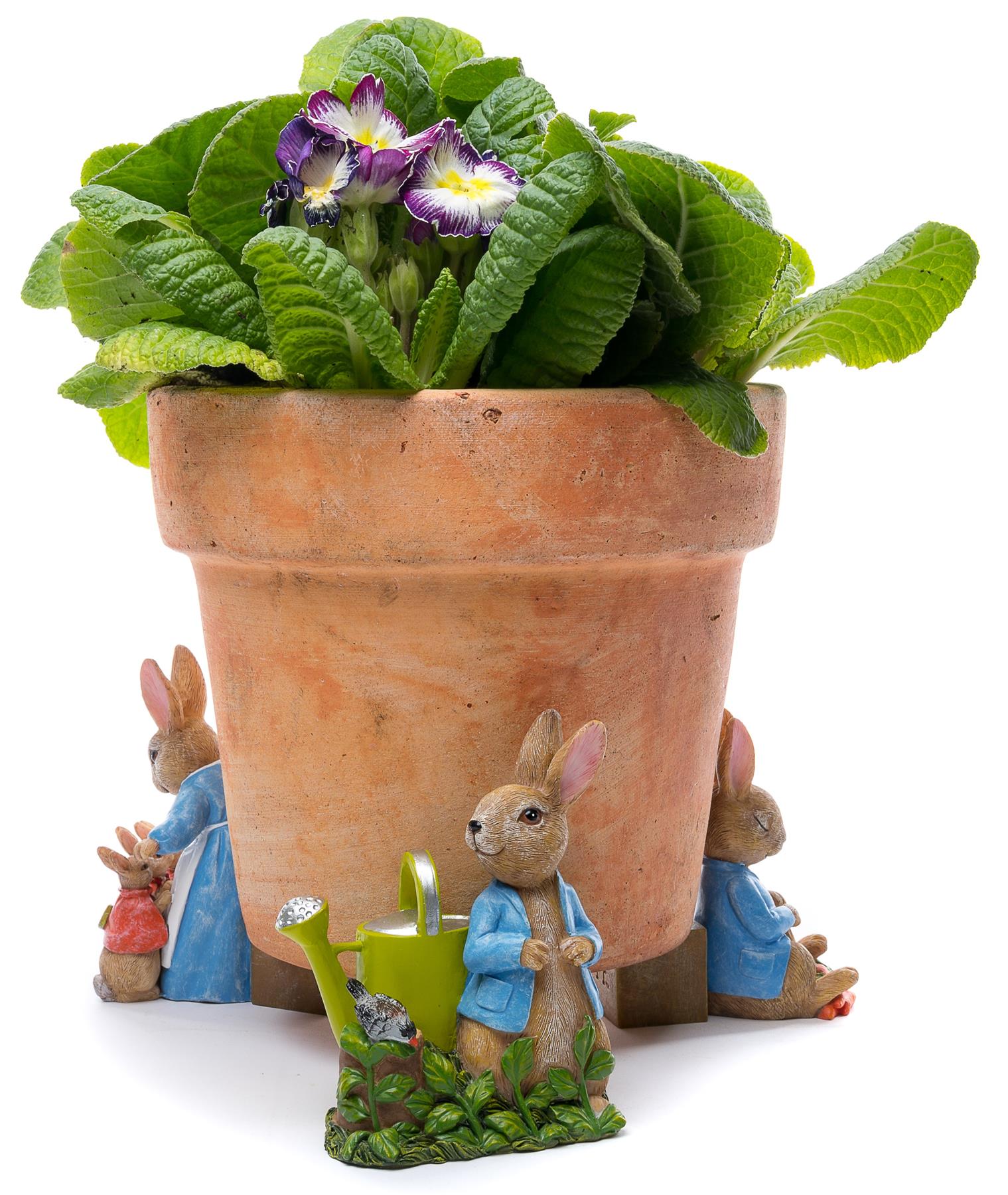 Beatrix Potter Peter Rabbit Plant Pot Feet - Set of 3 - Peter Sleeping ...