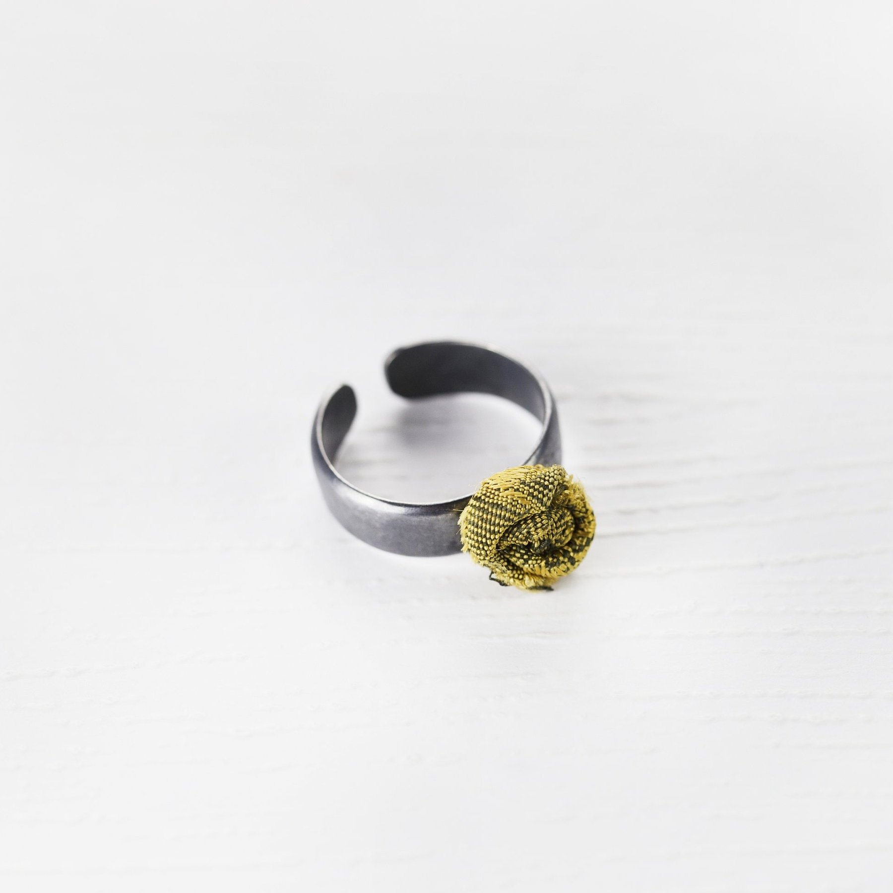 Adjustable Flower Ring S - Silver 925 (Gold) | CREOATE