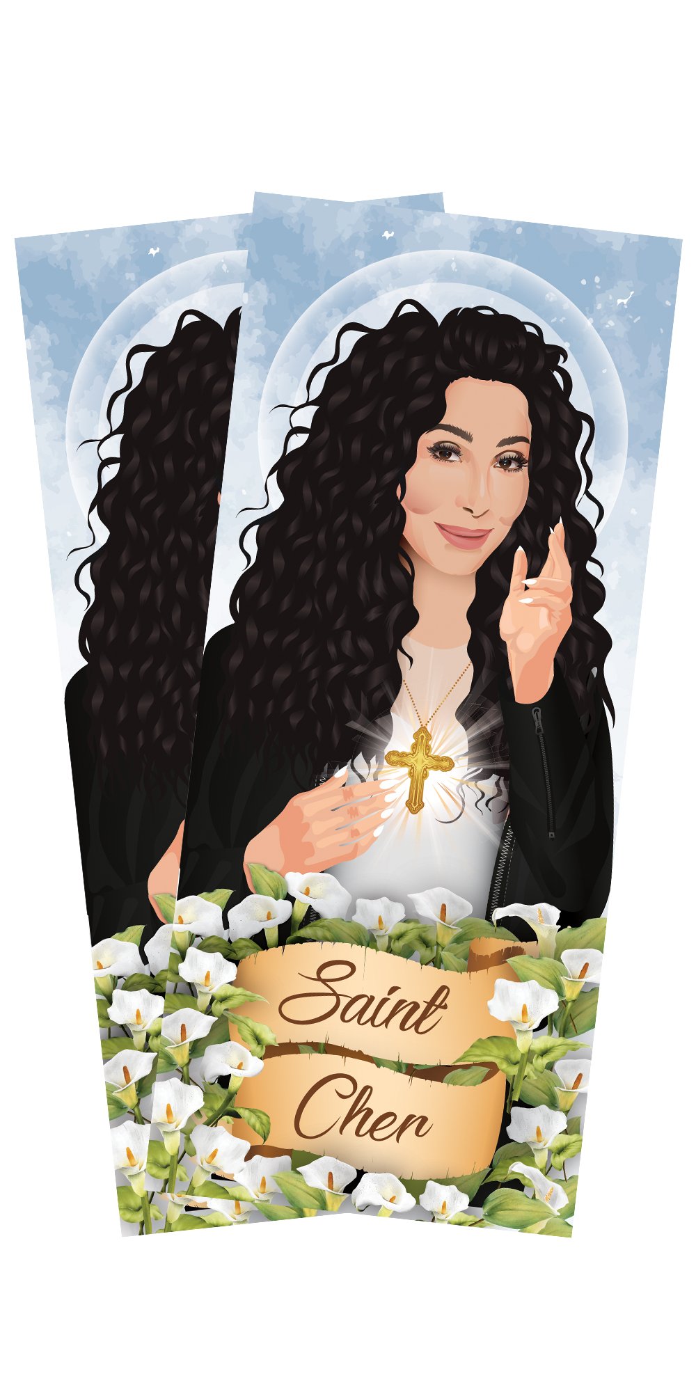 One (1) Saint Cher Celebrity Stickers - Full Color, Vinyl, Gloss ...