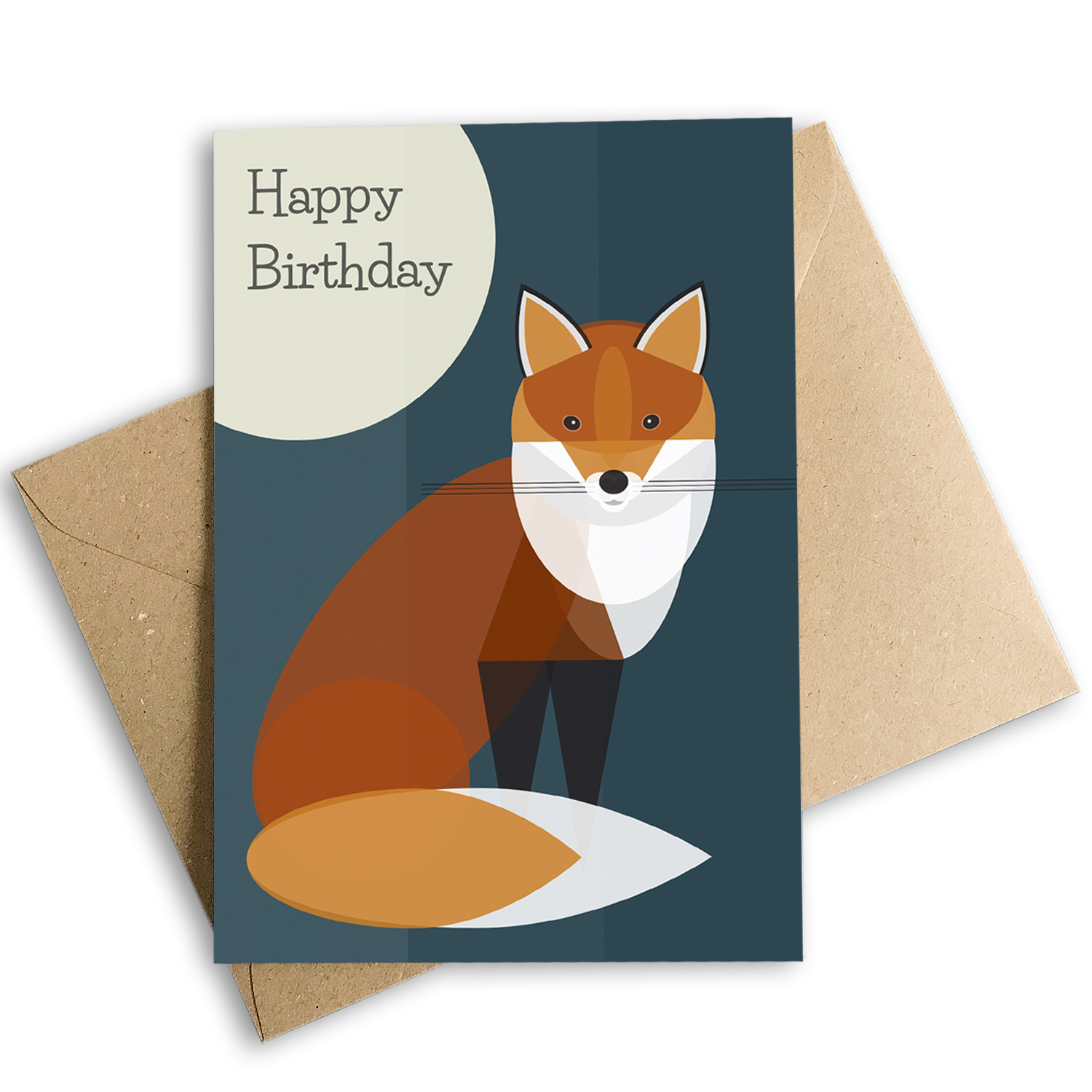 Happy Birthday Fox Card | CREOATE