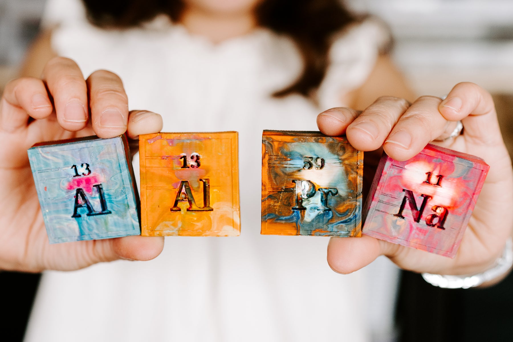 RAINBOW CRAYON TILES, SCIENCE PARTY FAVORS, HANDMADE NERD GIFT CRAYON ...