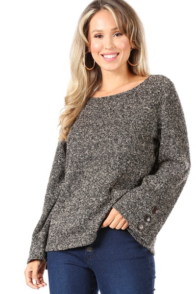Solid knit full body sweater (MOCHA) Multi-sizes pack of 6 | CREOATE