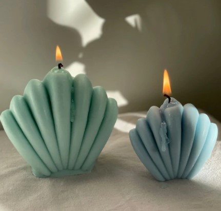 Shell Shaped Candle White | CREOATE