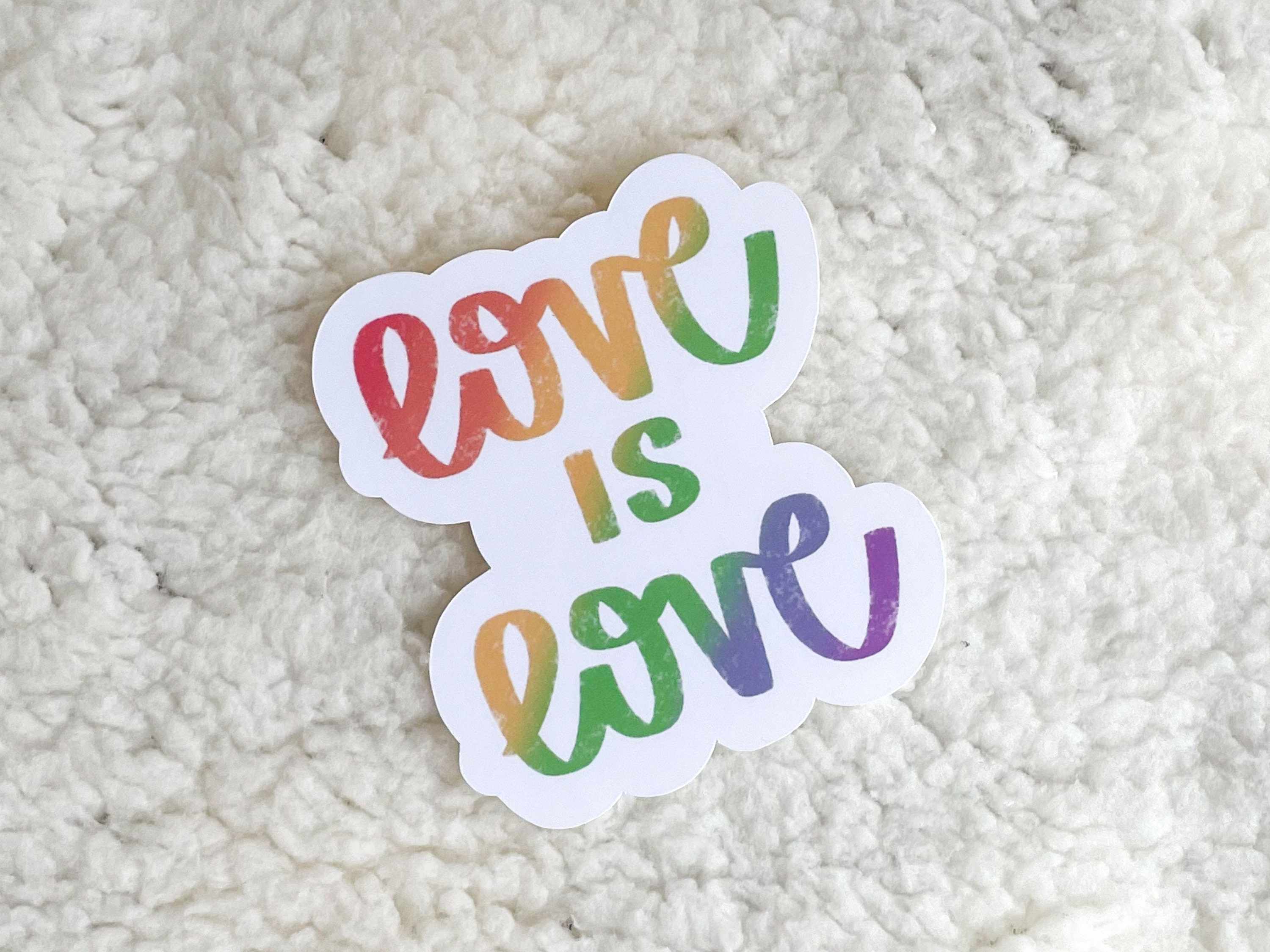 love is love sticker | pride sticker | lgbtq+ sticker | pride month ...