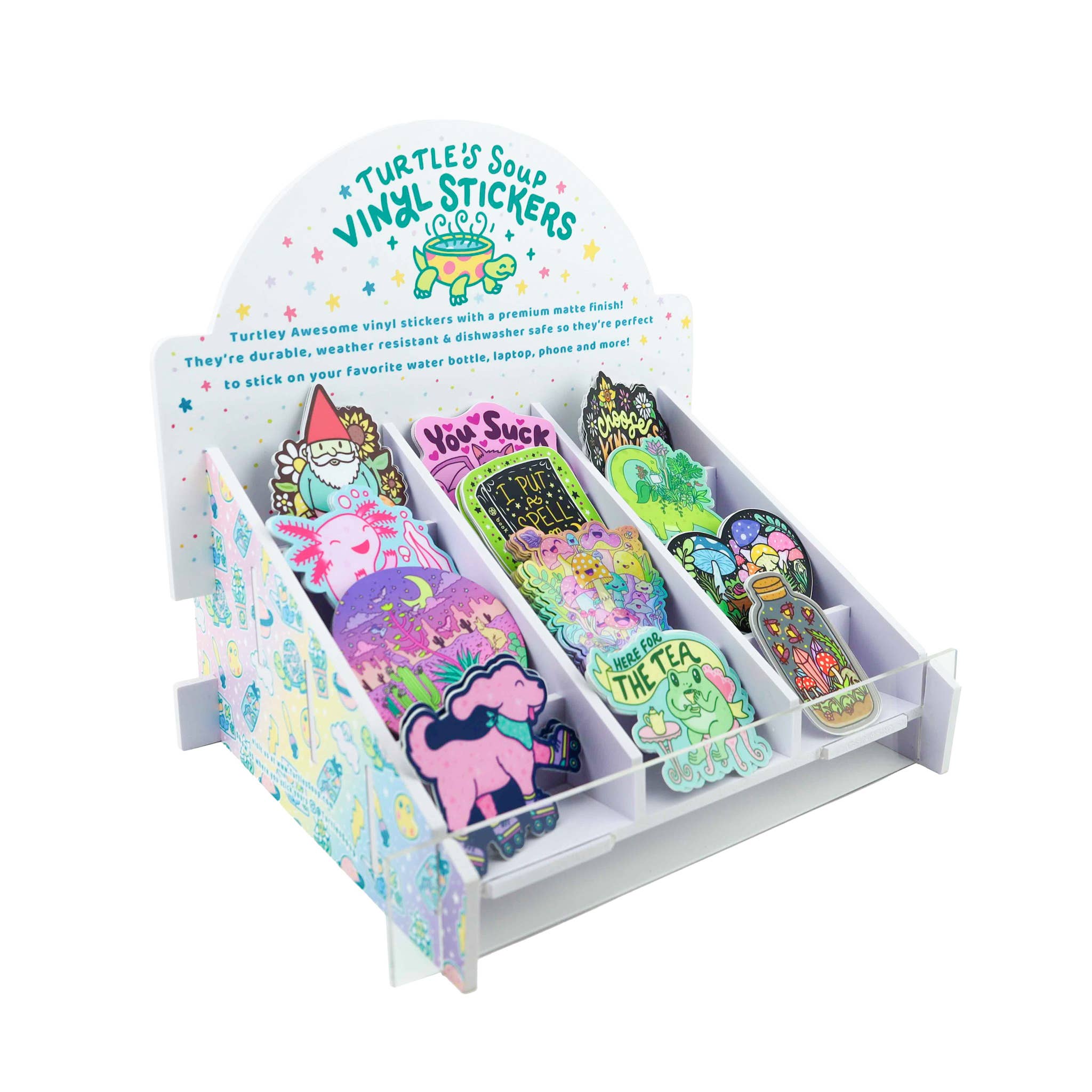 12 Pocket Countertop Display for Vinyl Stickers | CREOATE