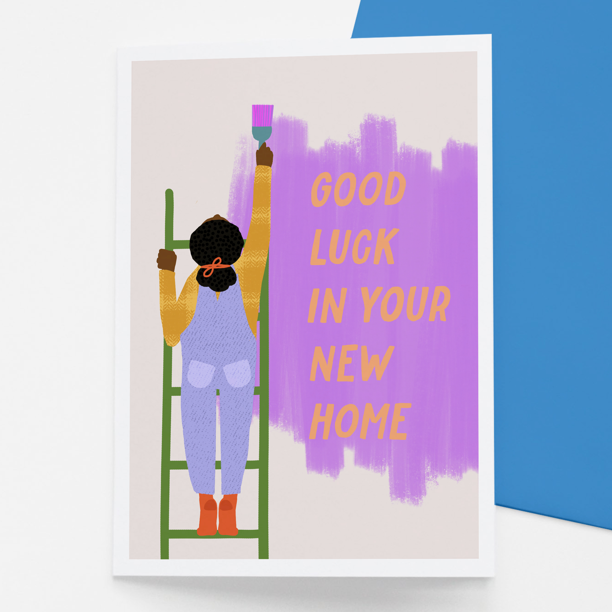 DIY Good Luck Moving card