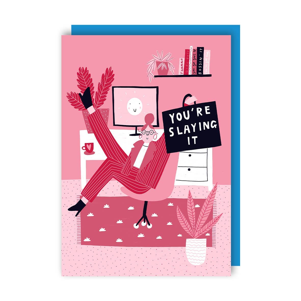 You're Slaying It New Job Greeting Card pack of 6 | CREOATE