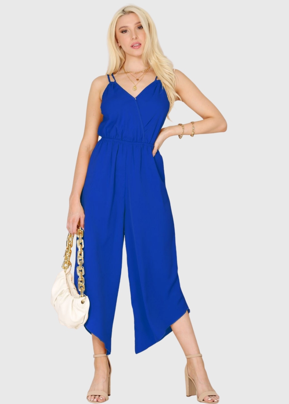 Everyday Cross Front And Back Strappy Jumpsuit | SMLXL(1-1-1-1)/1Pack ...