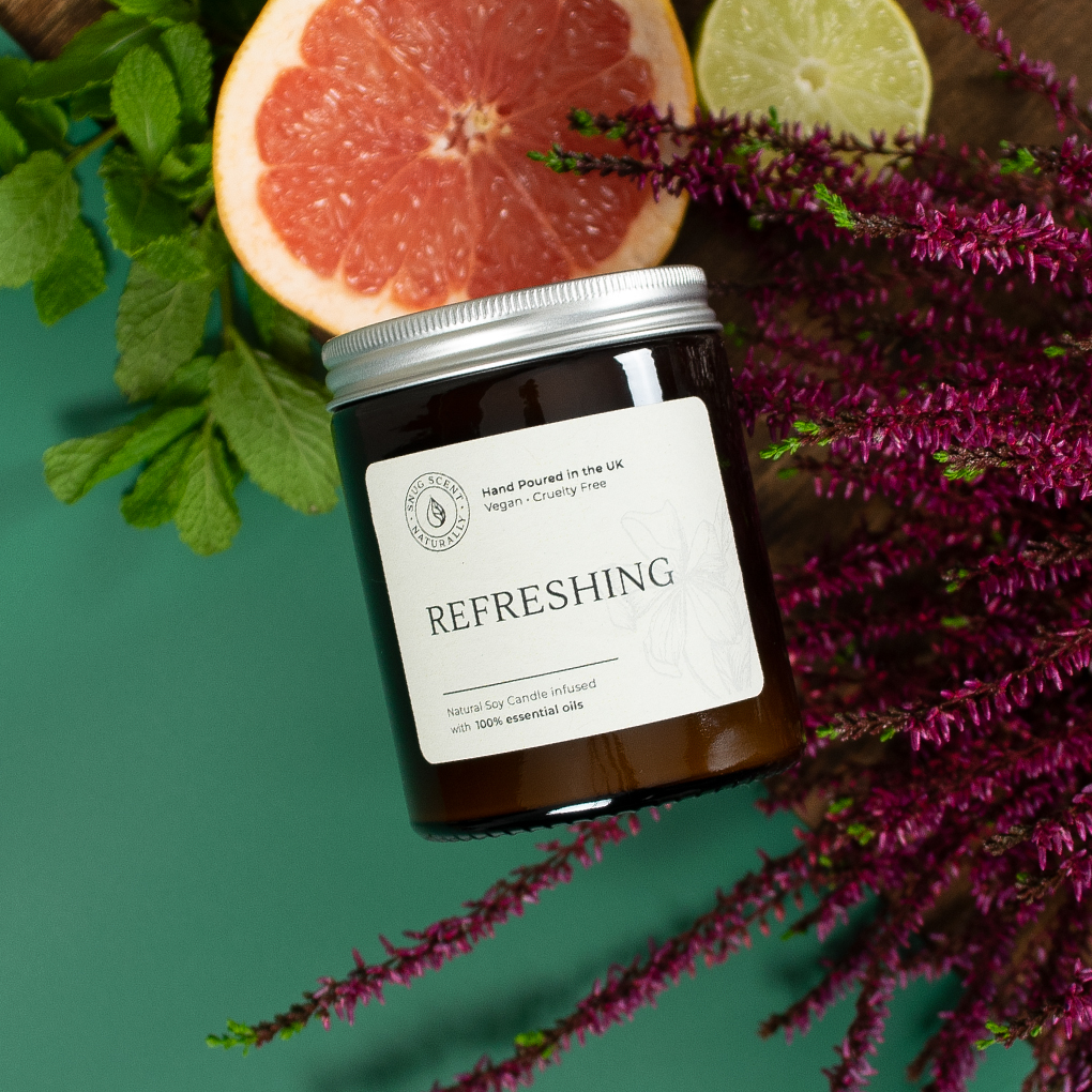 Sweet Orange & Lime Natural Candle – Refreshing | CREOATE