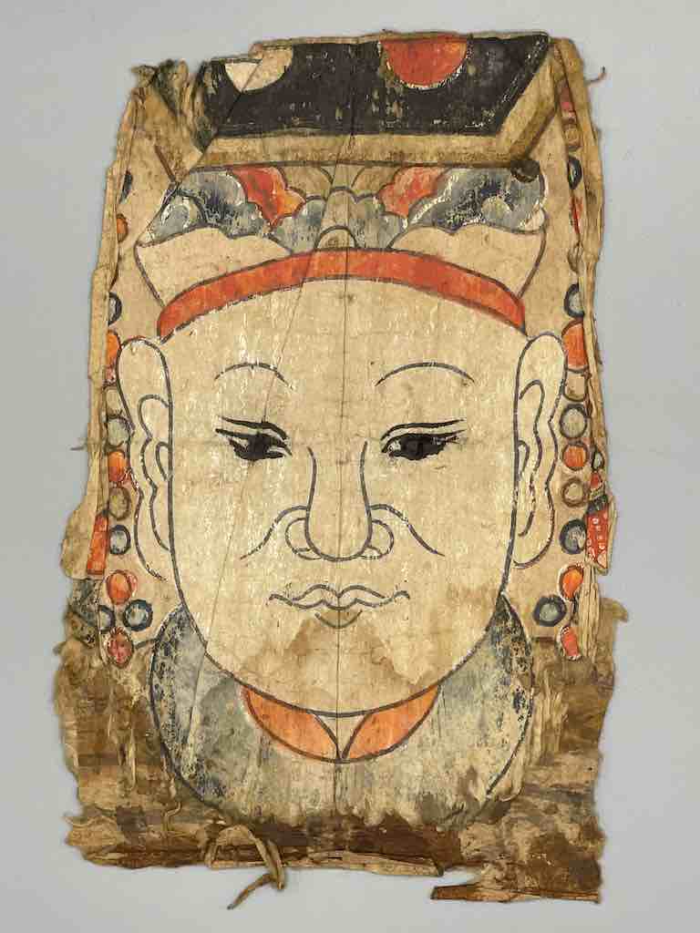 Vintage Dao Tsien Tao rice paper priest mask - Viet Nam | CREOATE