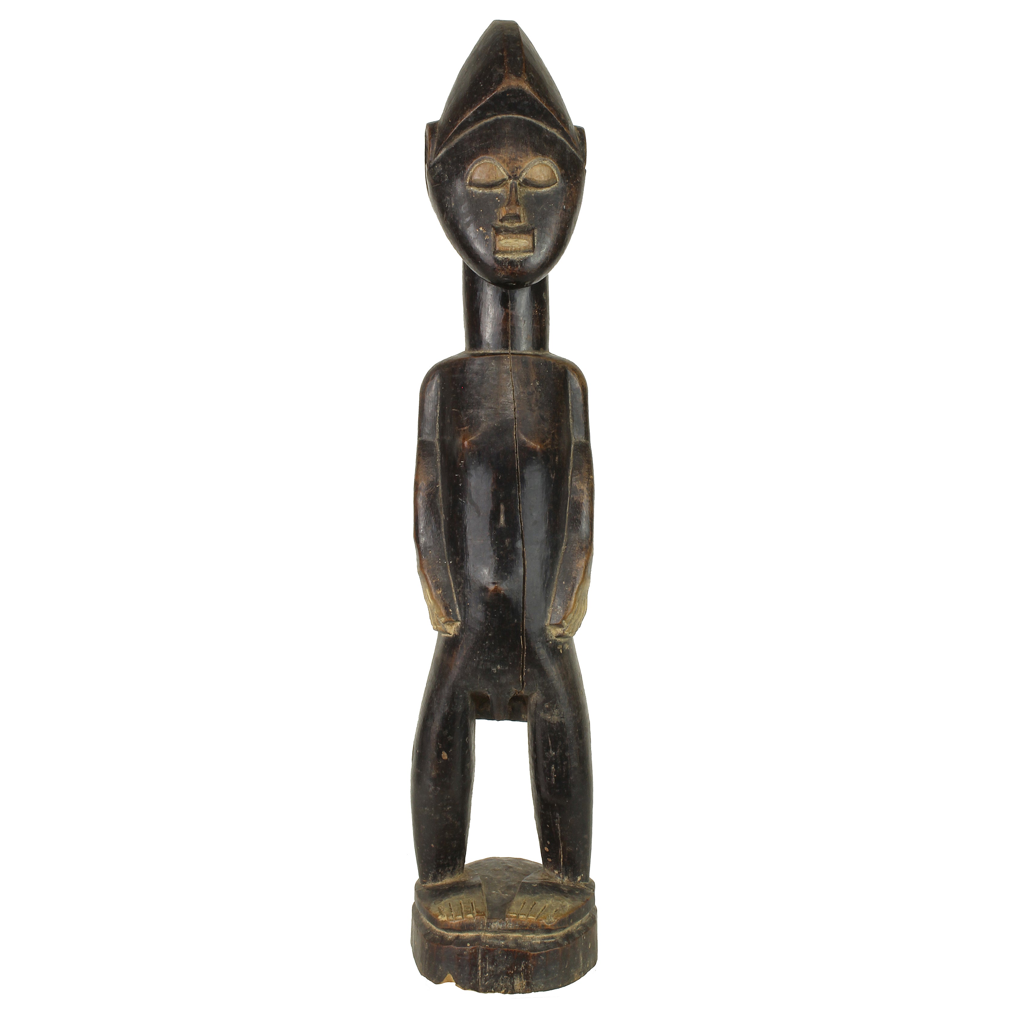 Vintage Tagbana Male Ancestor Spirit Statue | 17.5" | CREOATE