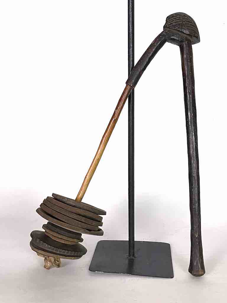 Vintage Traditional Wasamba Gourd Disk Rattle Musical Instrument | CREOATE