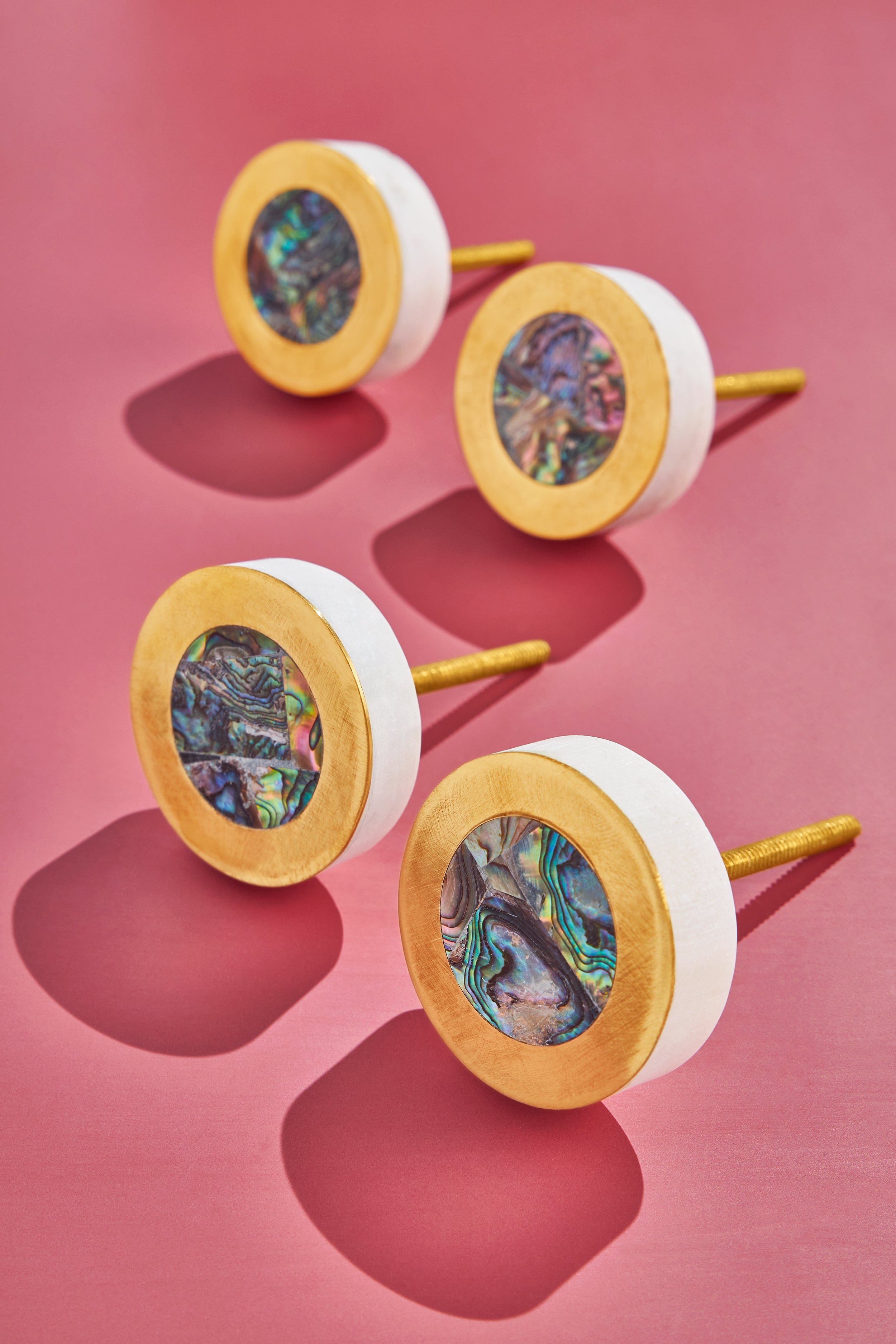 Majuli Marble Cabinet Knobs, Set of 4