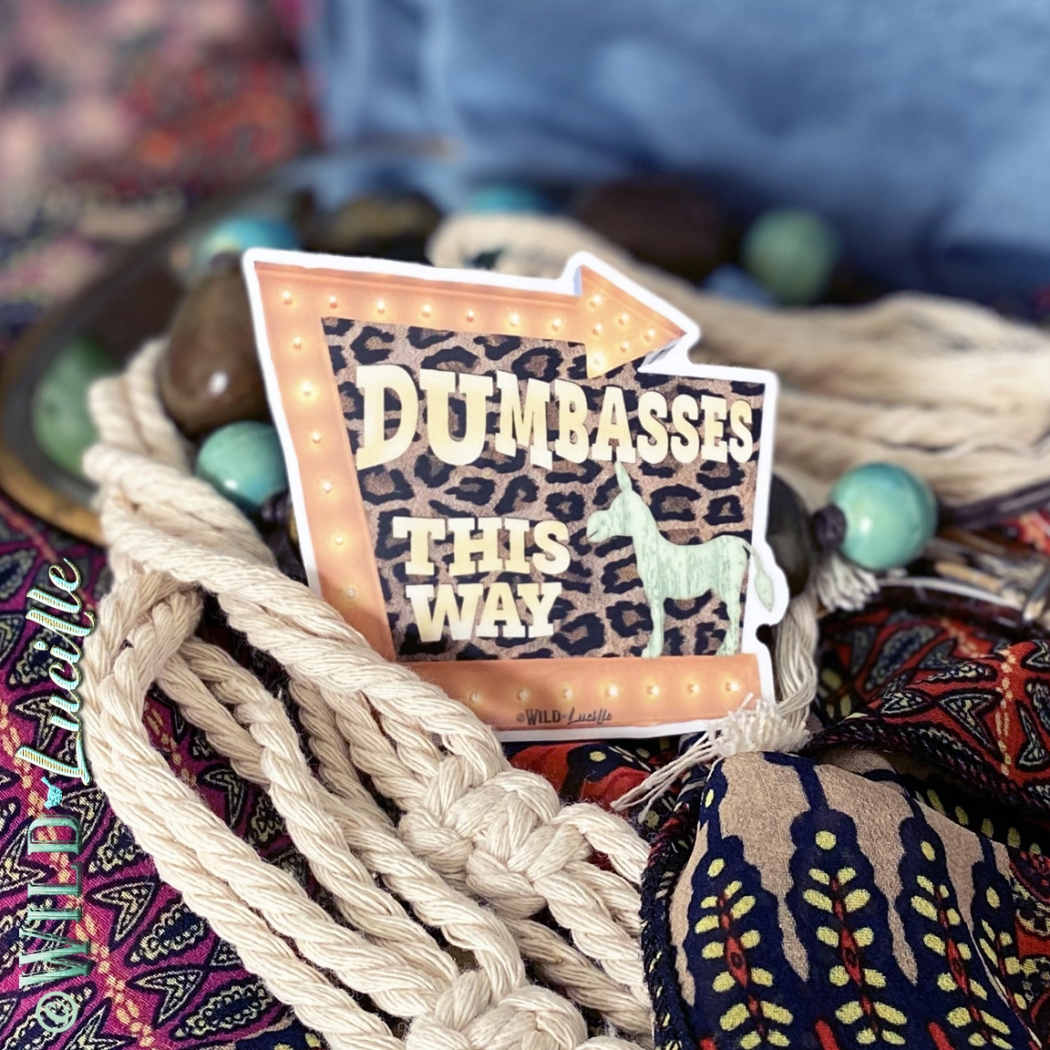 Dumbasses This Way - Sassy Western Vinyl Sticker Decals | CREOATE