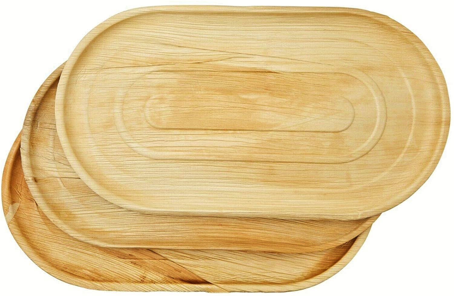 Large Serving Rectangle 22x12 inch Platters - Pk of 10 trays | CREOATE