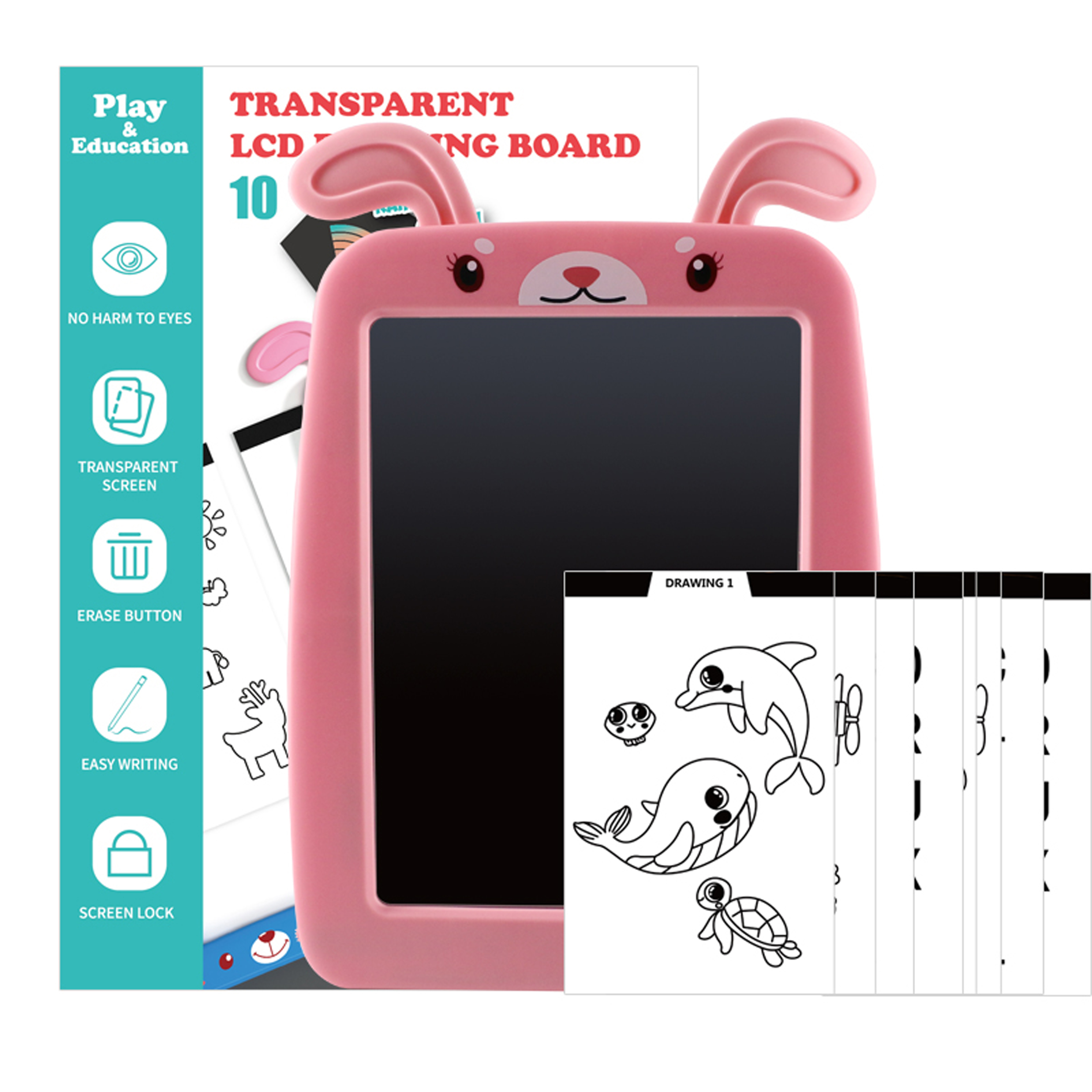 Kids LCD Bunny Shape Tablet For Brain Development | CREOATE