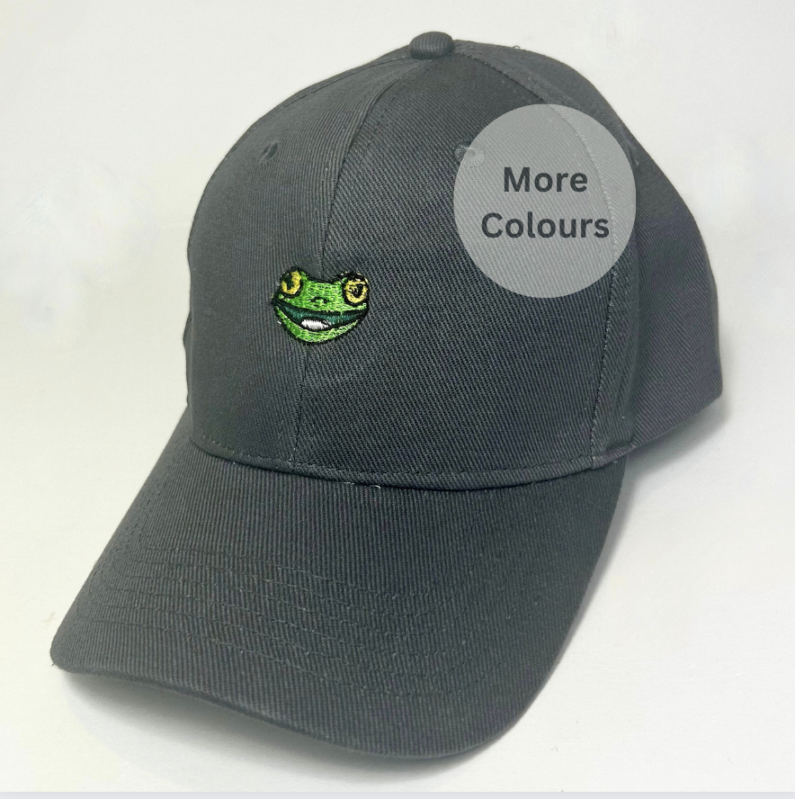 Frog face embroidered hat - Unisex cap with more colours | CREOATE