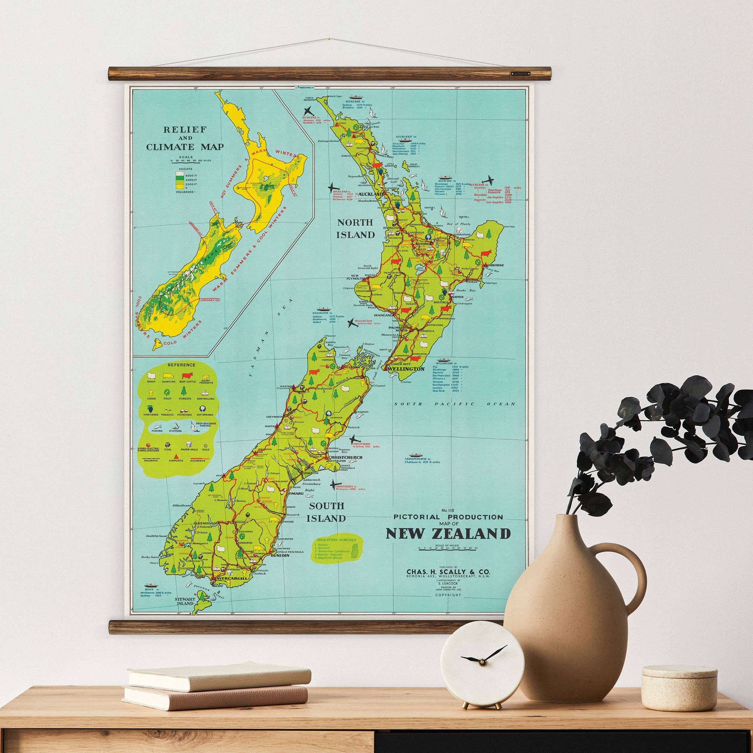 New Zealand - Wall Map | CREOATE