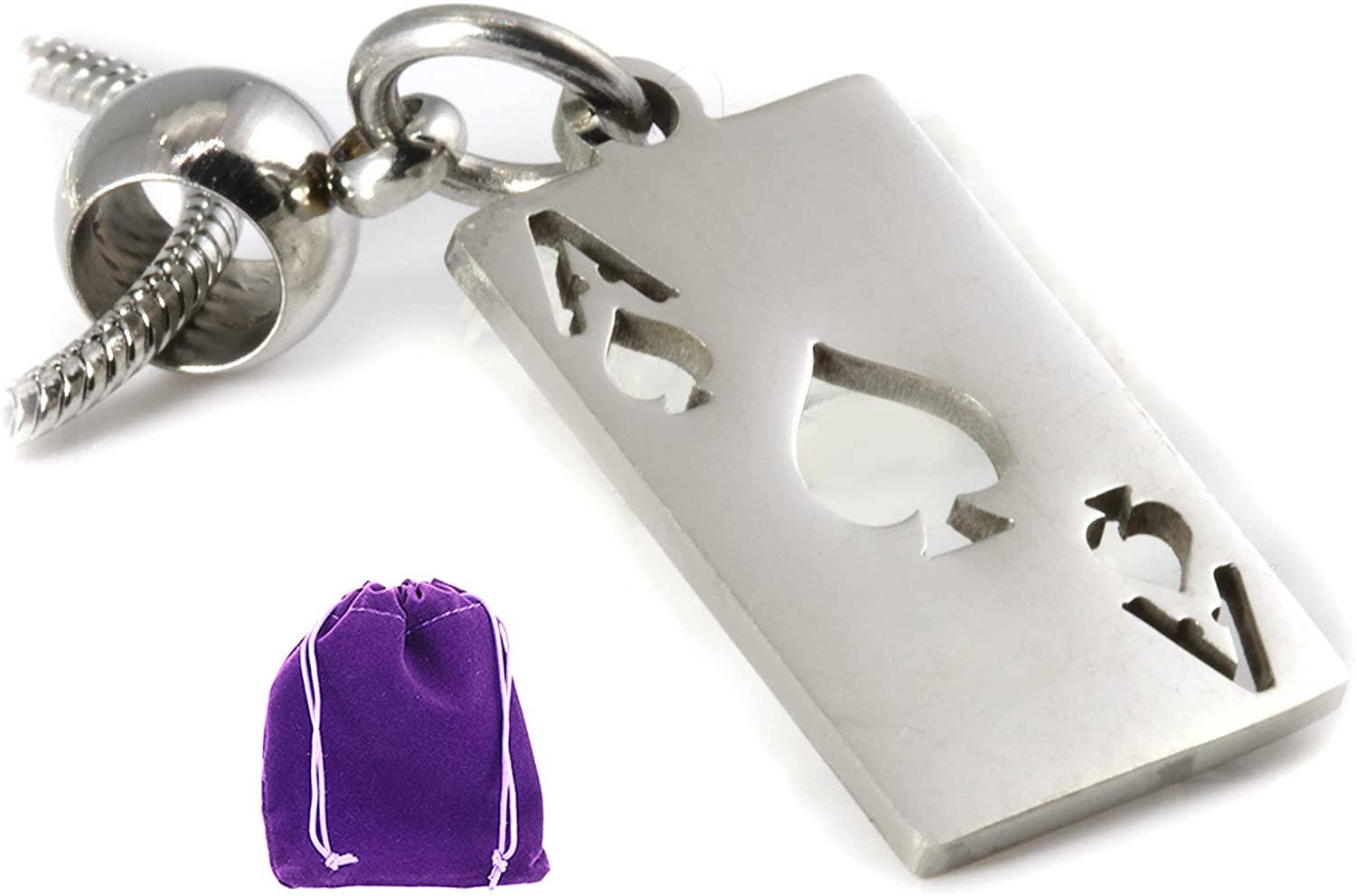 Ace of Spade Pendant | Great 100% STAINLESS STEEL Poker Gifts for Men ...