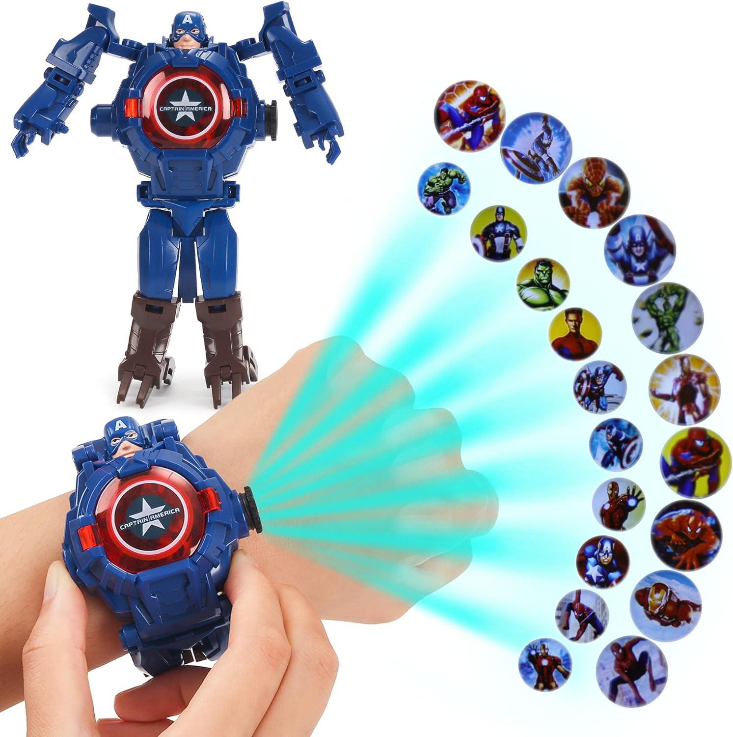 Super Hero Watch for Boys 21 Images Projector 3D Watch Wall Image ...