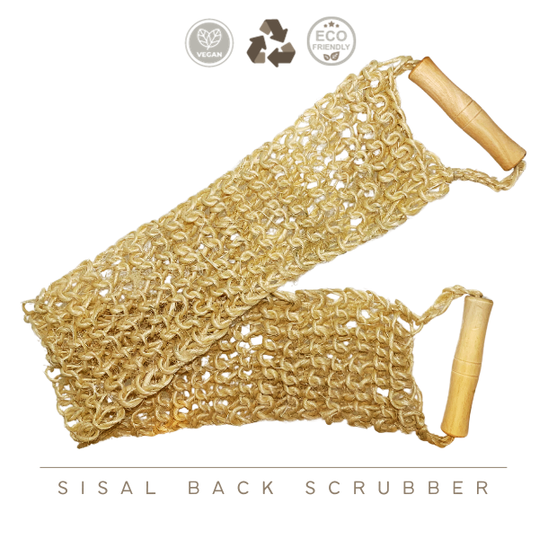 Back scrubber Sisal Bamboo