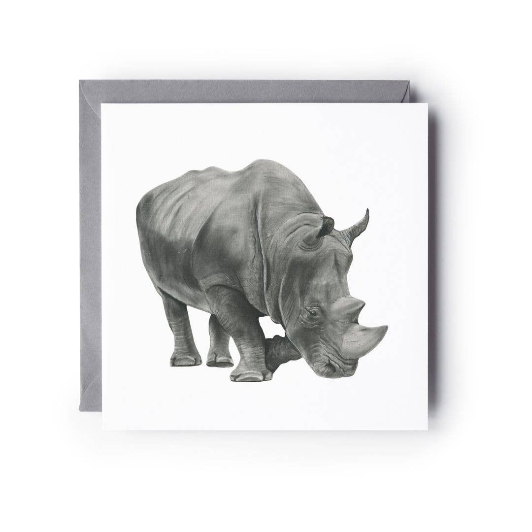 Situla the Rhino Greeting Card - Birthday Card - Blank Card | CREOATE