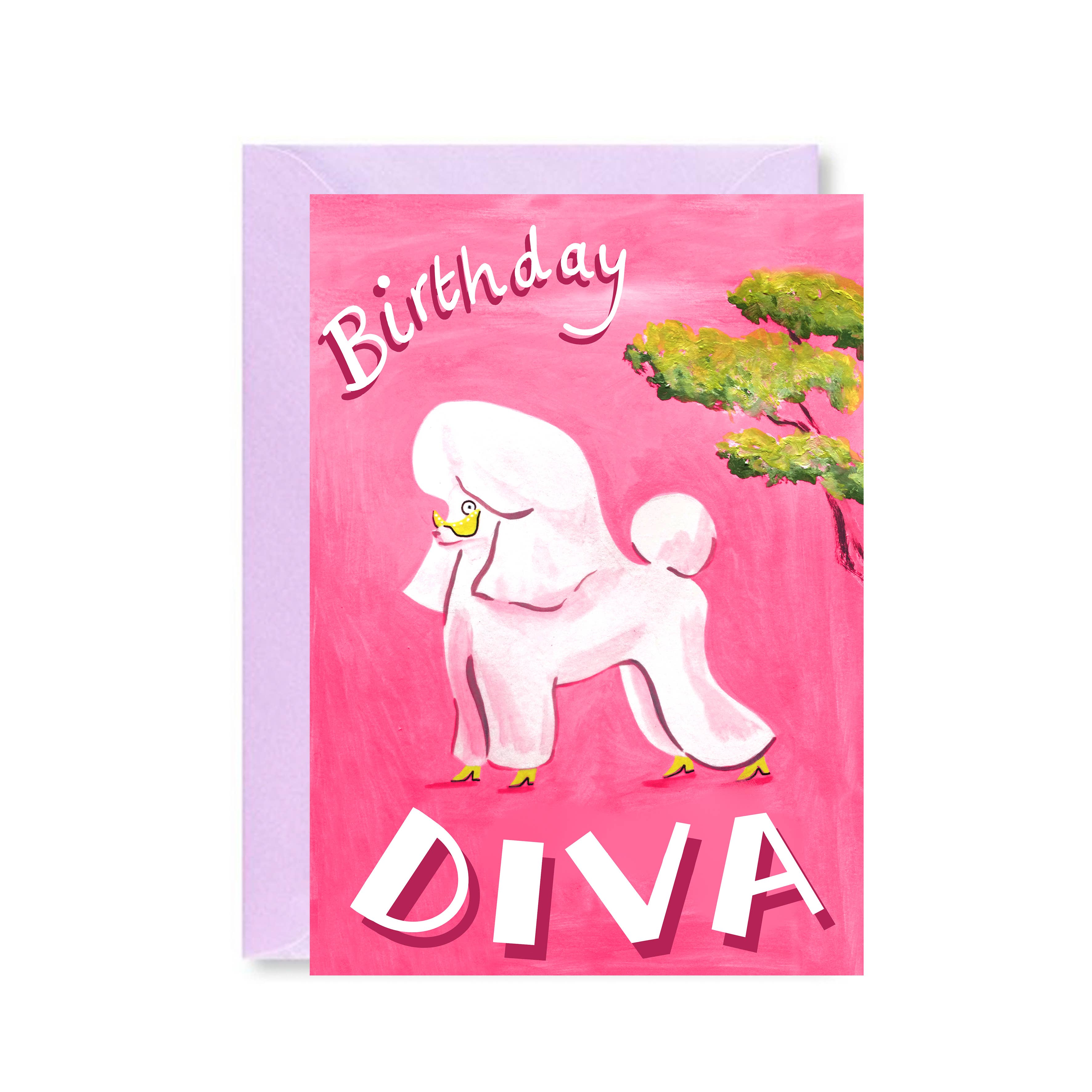 Birthday Diva card | CREOATE