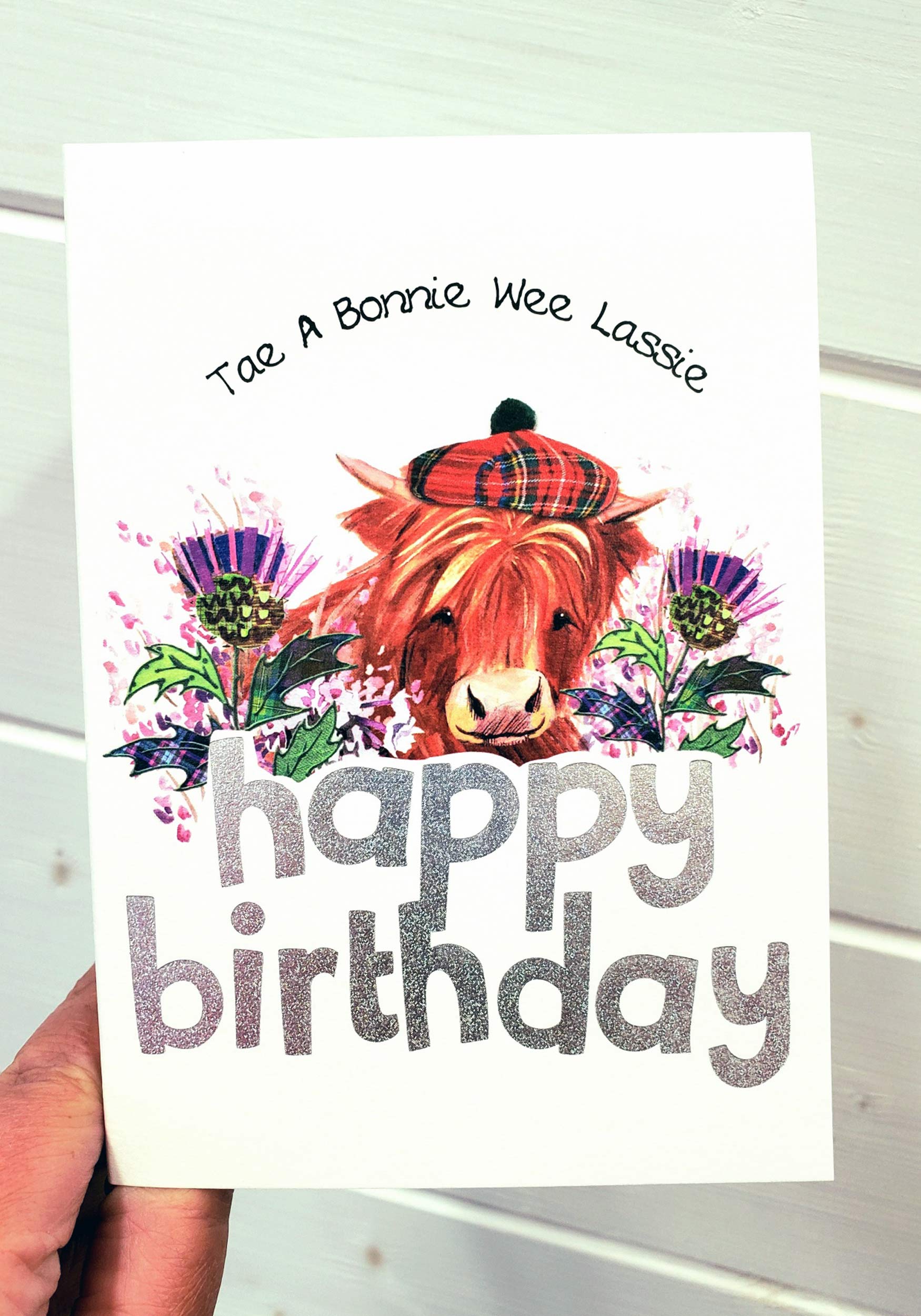 BIRTHDAY BONNIE WEE LASSIE CARD WWBD284 | CREOATE