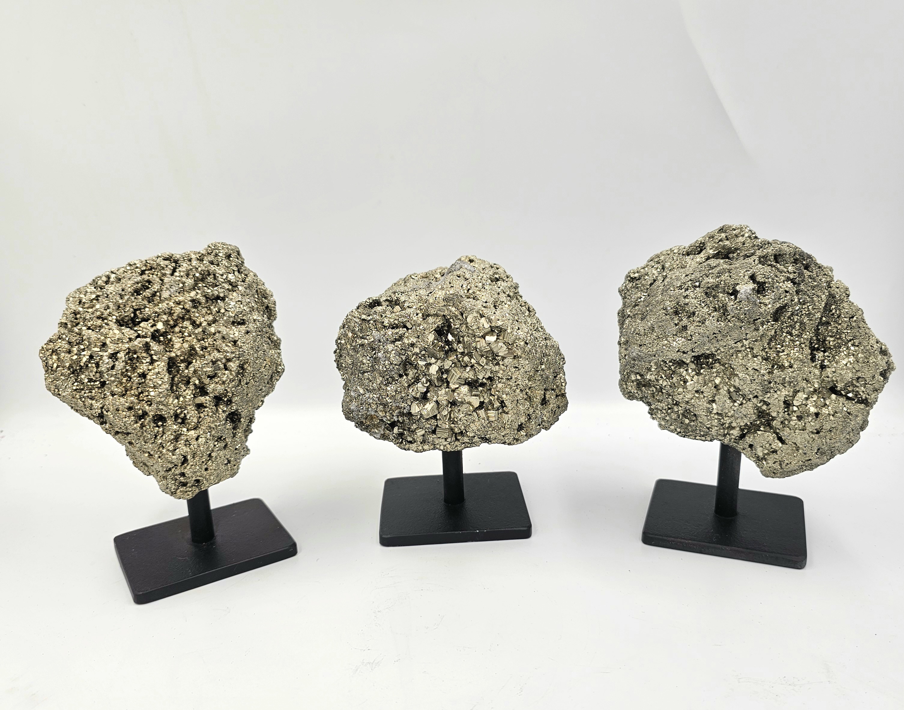 Peruvian Pyrite Crystal On Custom Stand - Large | CREOATE