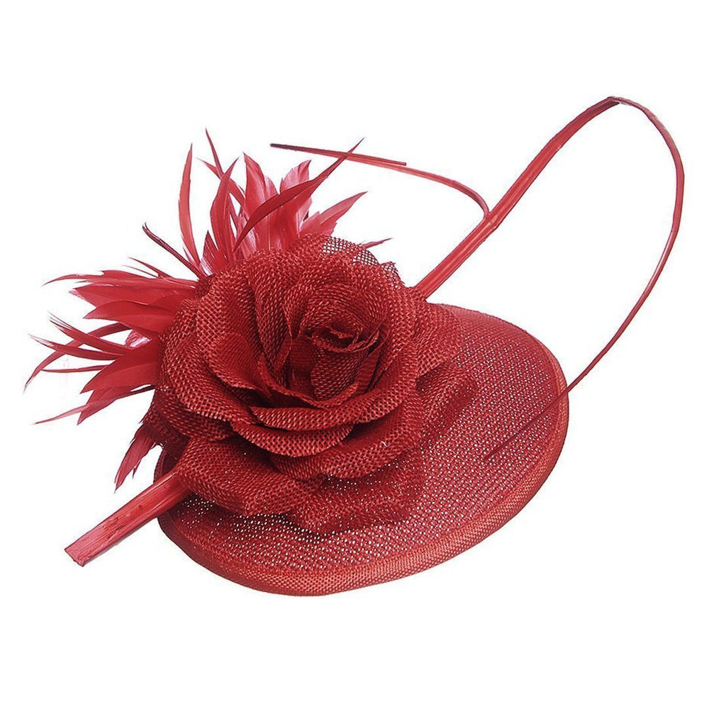 Ruby Rocks Cruz Fascinator - Red | CREOATE