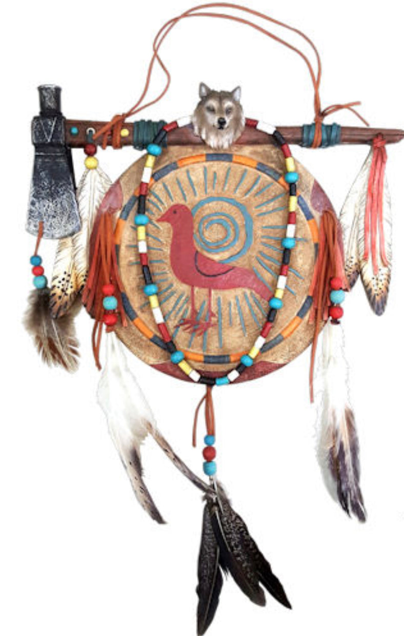 Native Coyote Tomahawk Wall Decor | CREOATE
