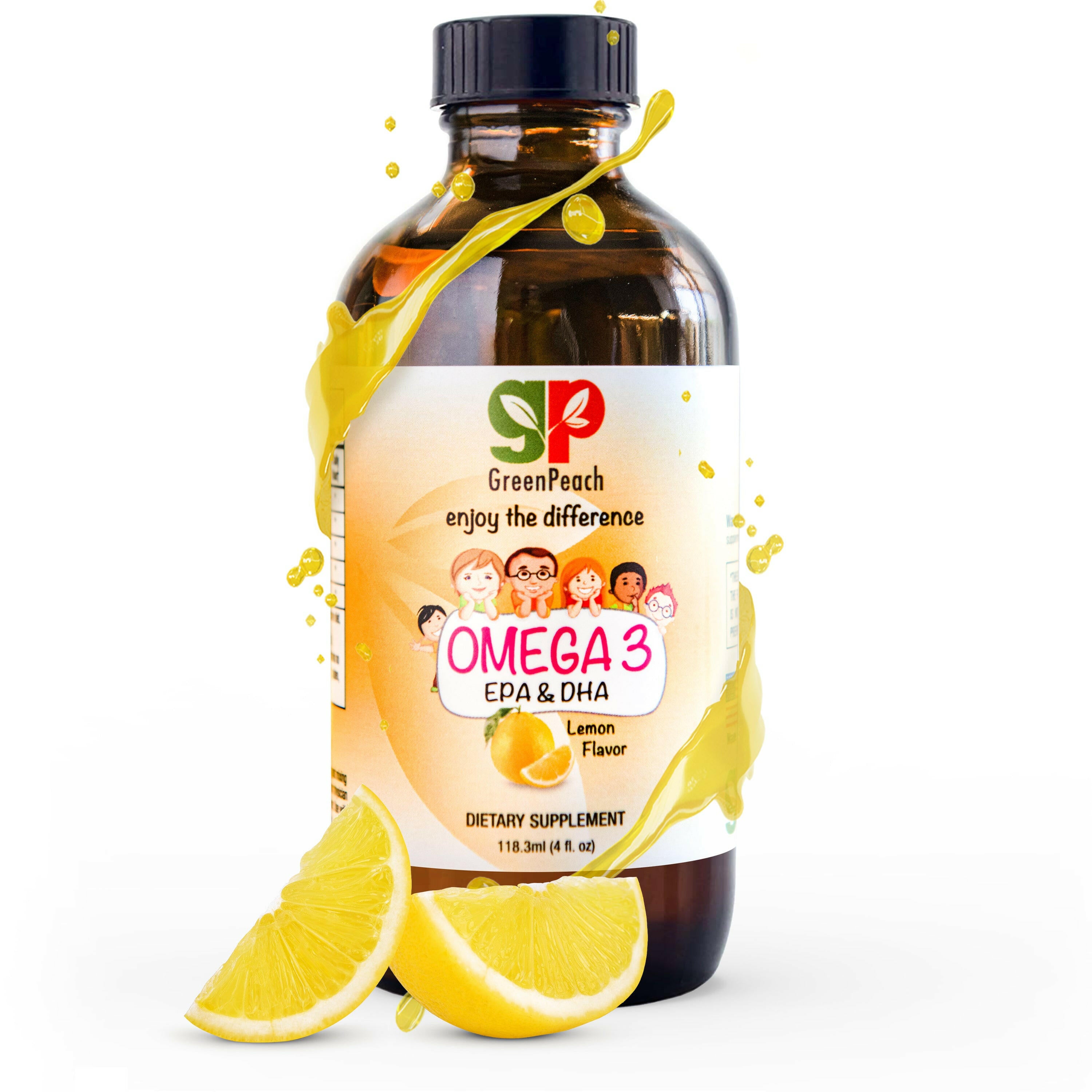 Liquid Omega 3 for kids with DHA & EPA from Fresh Wild Caught fishes ...