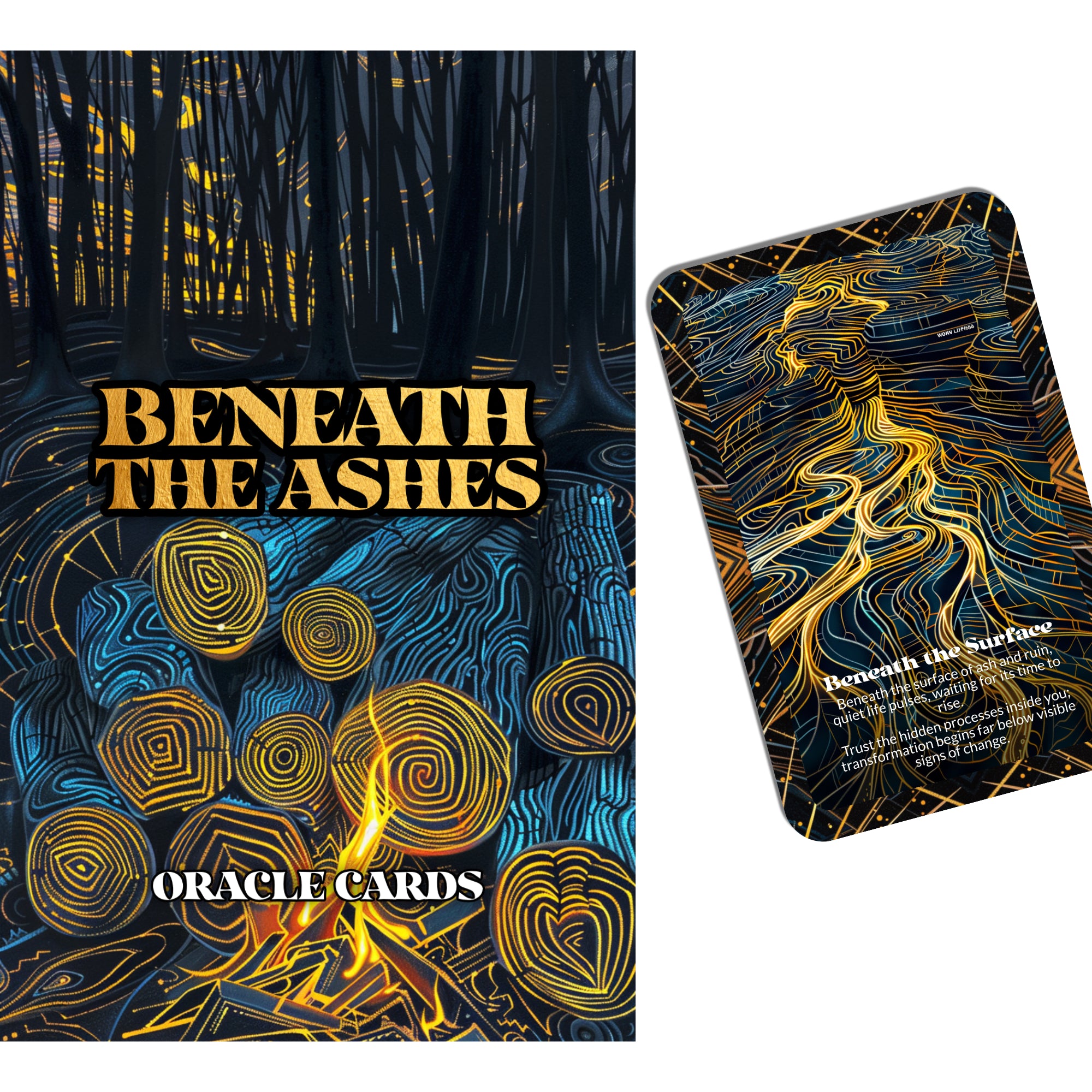 Beneath the Ashes ‚Äì A Renewal Oracle Deck ‚Äì 22 Oracle Cards ‚Äì ...