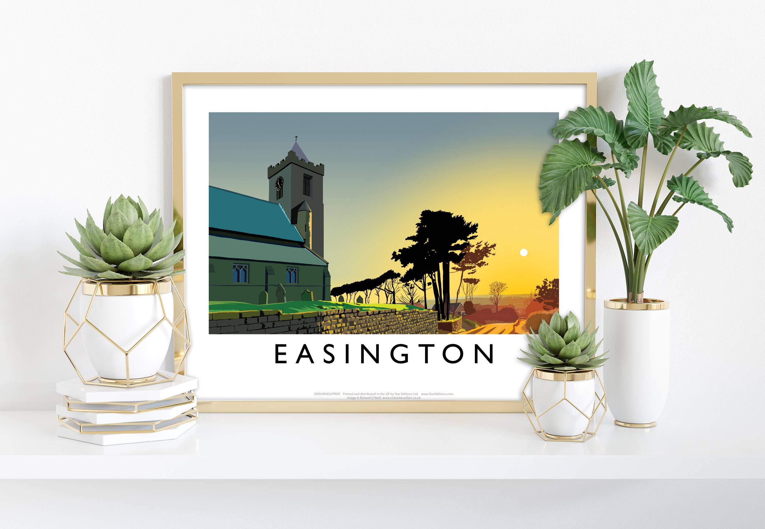 Easington By Artist Richard O'Neill - Premium Art Print
