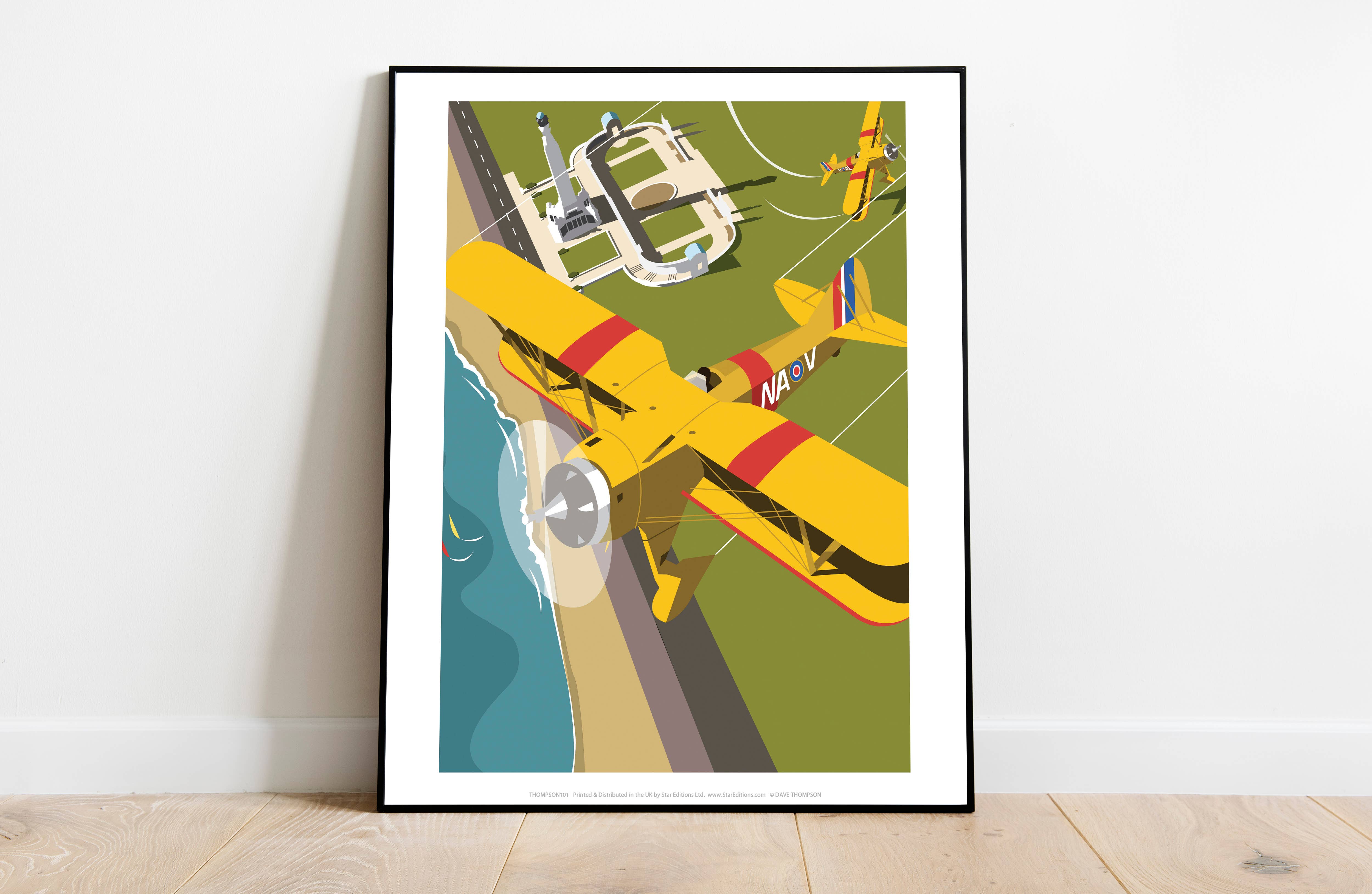 Plaza, Romsey By Artist Dave Thompson - Premium Art Print