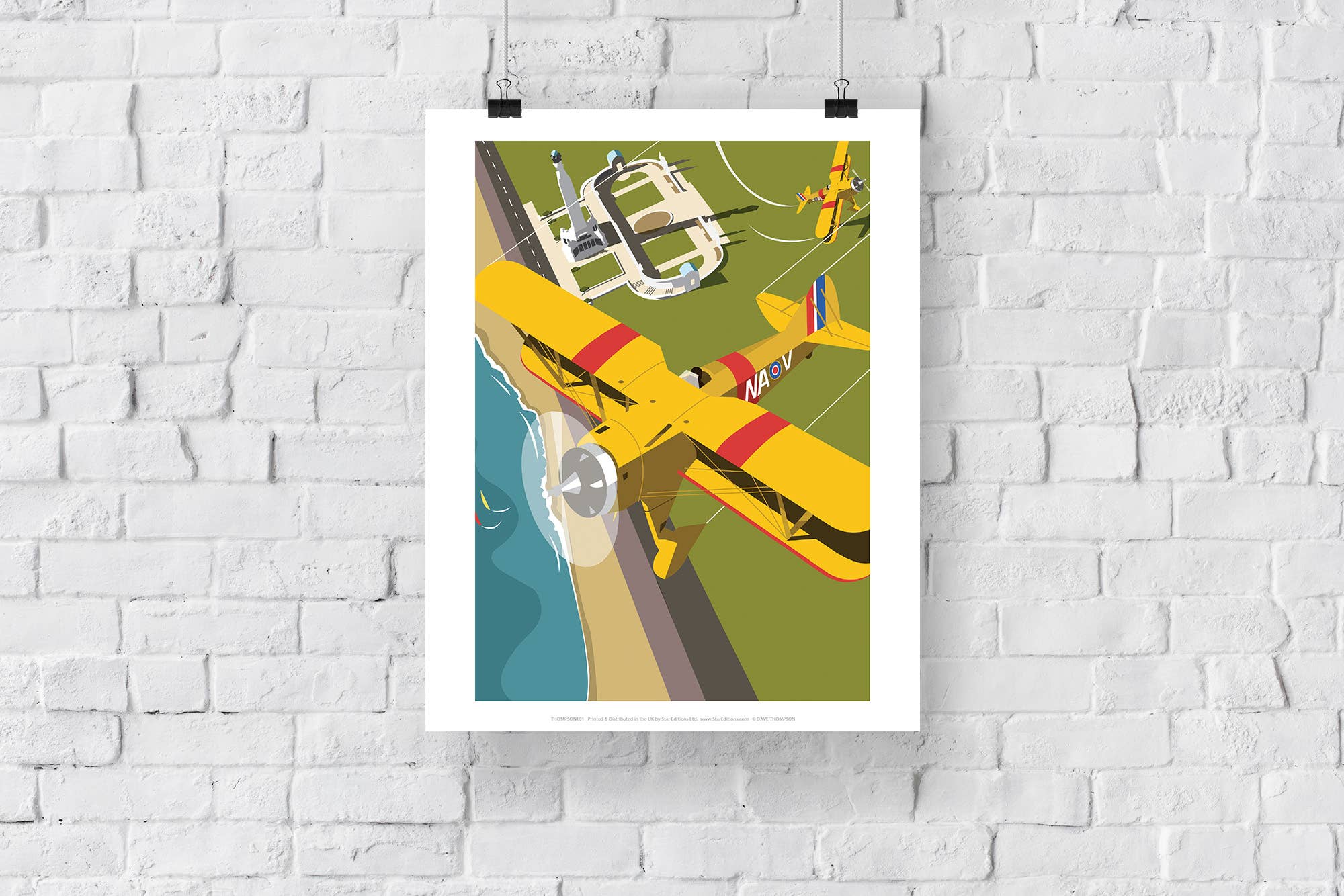 Plaza, Romsey By Artist Dave Thompson - Premium Art Print