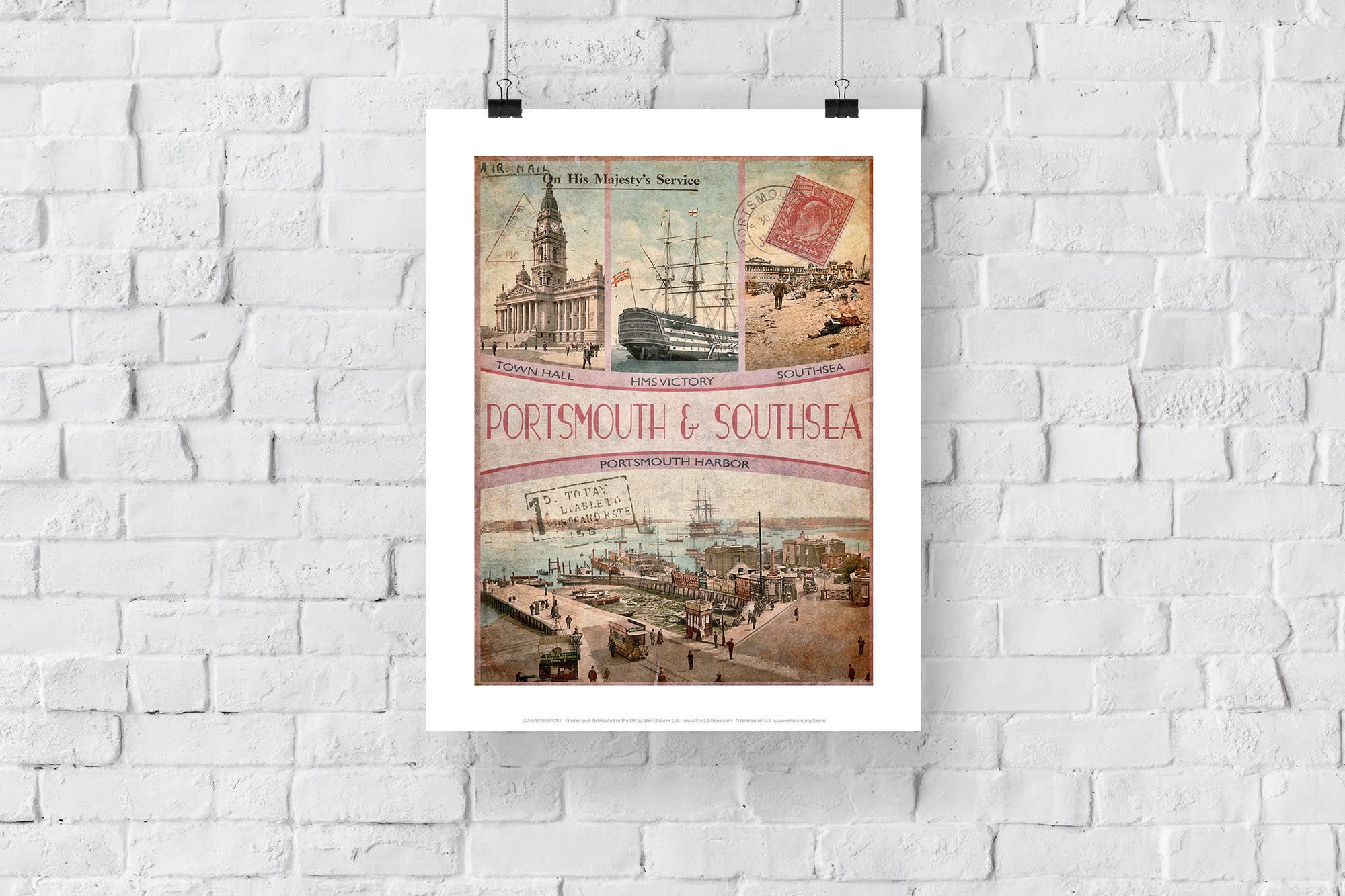 Portsmouth And Southsea, Go By Train - Premium Art Print