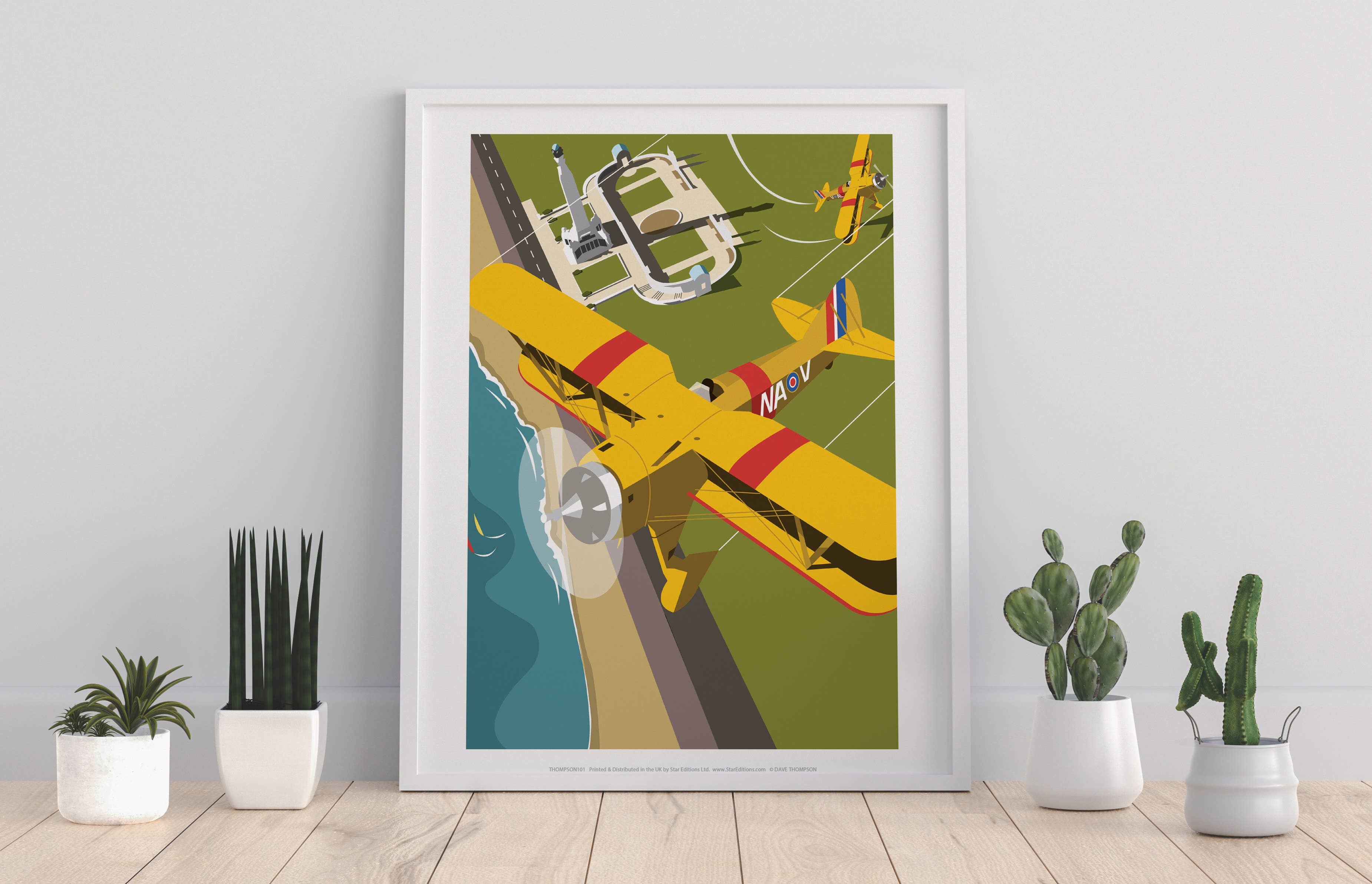 Plaza, Romsey By Artist Dave Thompson - Premium Art Print