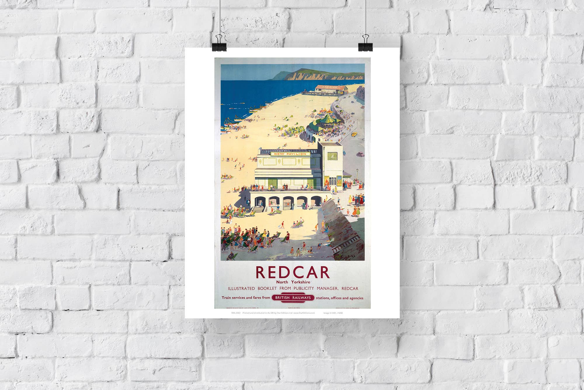 Redcar Steelworks By Artist Richard O'Neill - Art Print